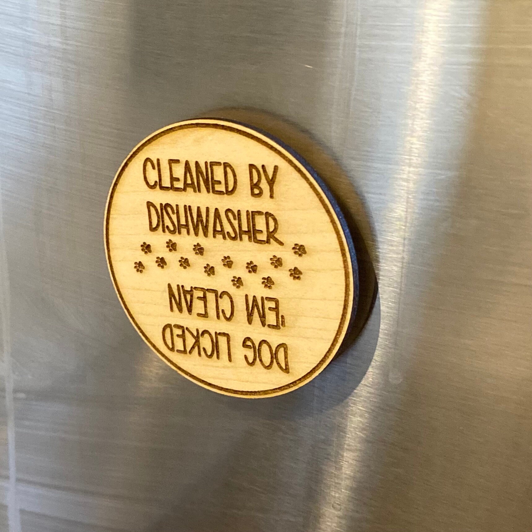 Funny Clean & Dirty Dishwasher Magnet, Dog Licked ‘em Dishwasher Magnet ...