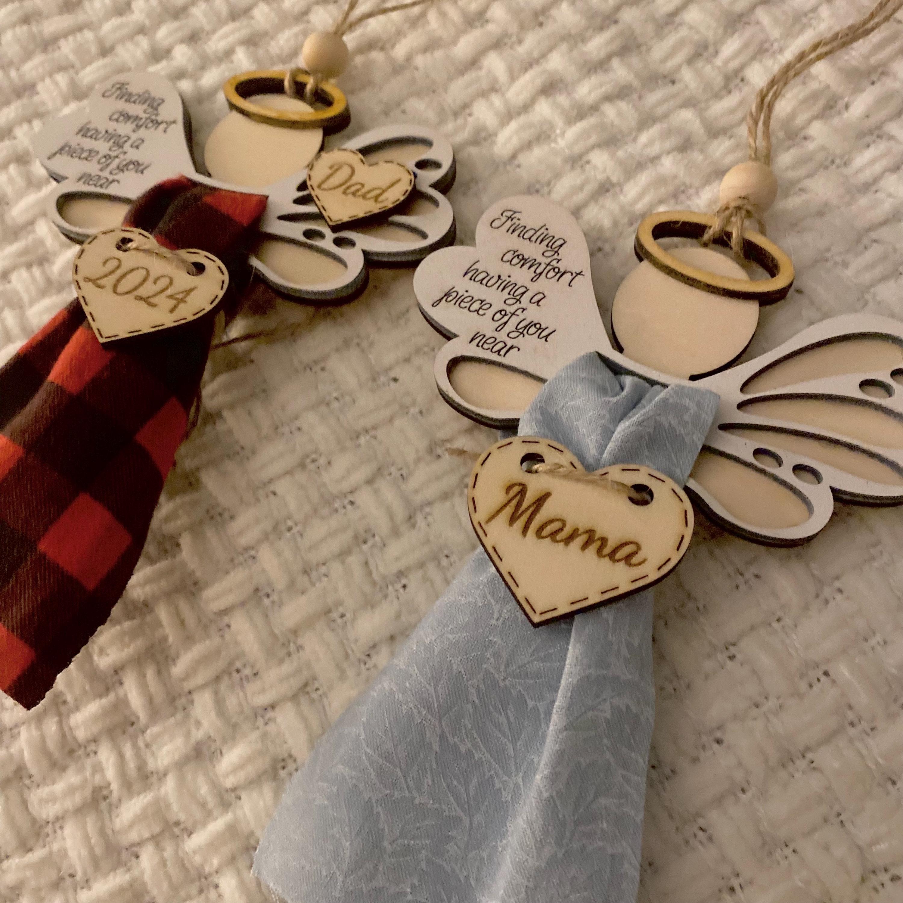 Personalized Memorial Angel Ornament- Memorial Christmas Ornament ...