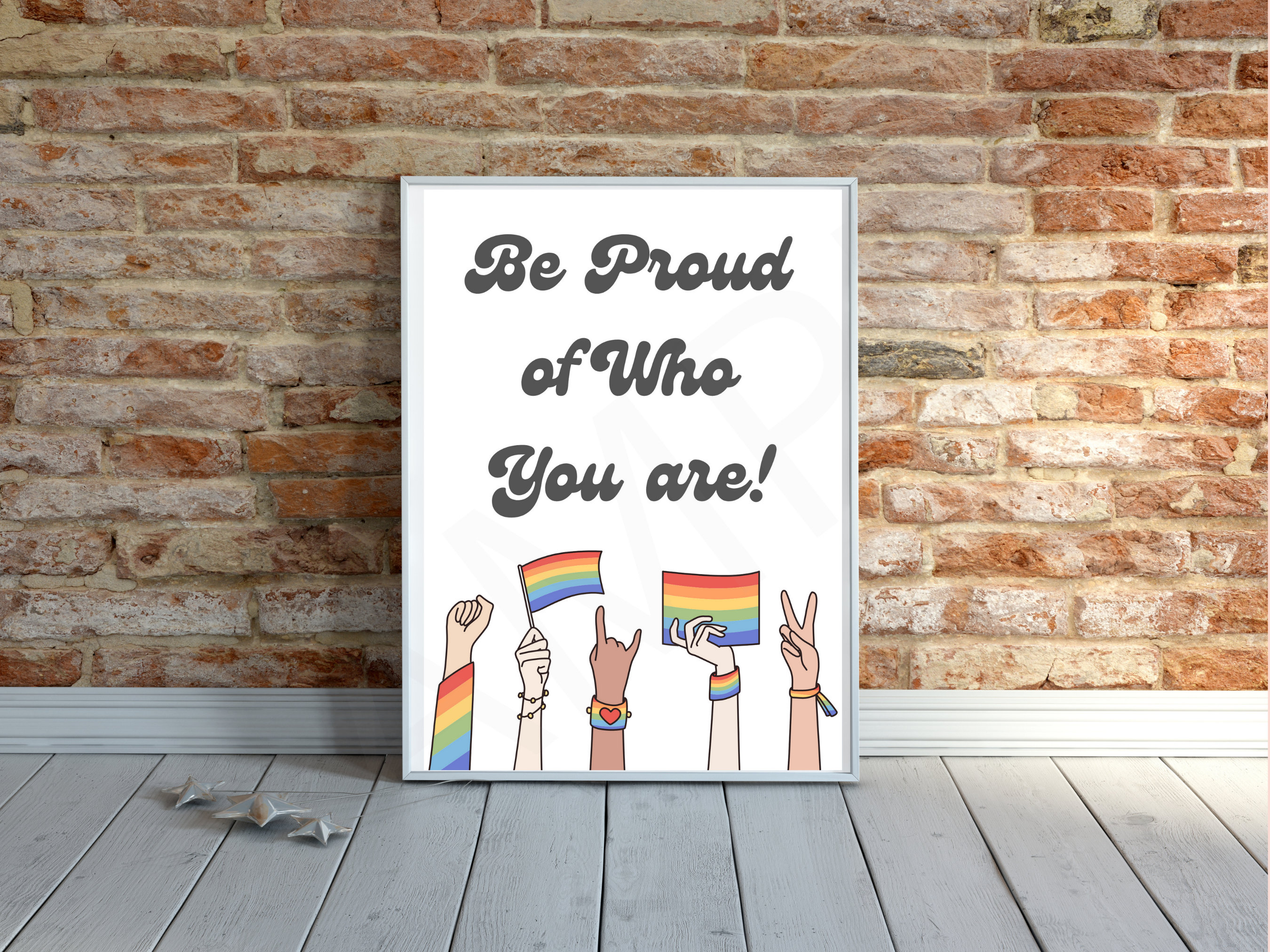Pride Wall Art Bundle of 6 Pride Printables LGBTQ Gift LGBT Wall Decor ...