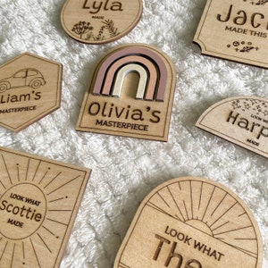 Look What I Made Magnet, Kids Art Work Fridge Magnet, Childrens Art ...