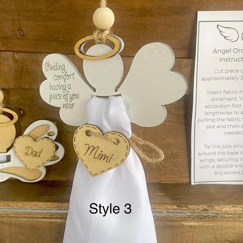 Personalized Memorial Angel Ornament Memorial Christmas Ornament Honor ...