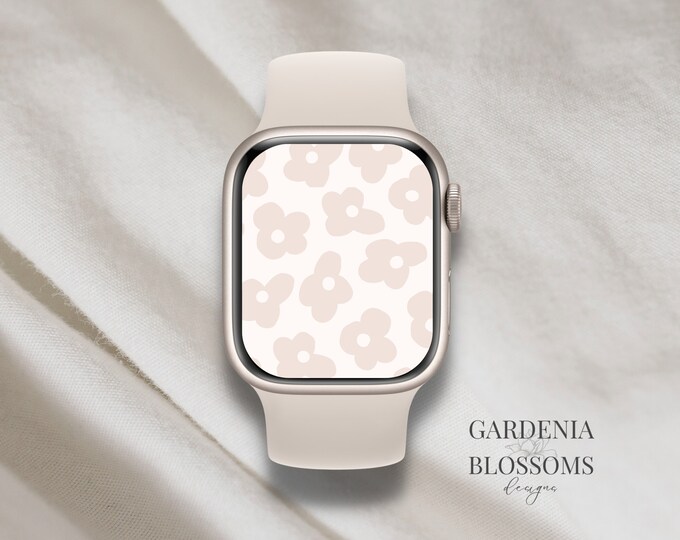 Apple Watch Wallpaper, White Flowers With Colored Center Apple Watch ...