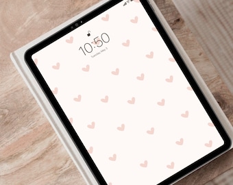 Boho Neutral iPad Wallpaper | Boho Tablet Background | Pink Boho ...
