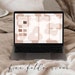 Neutral Floral Desktop Organizer Wallpaper With 12 Free Folder Icons ...