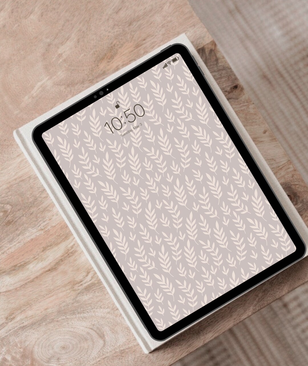 Warm Neutral iPad Wallpaper Boho Tablet Background Warm - Etsy