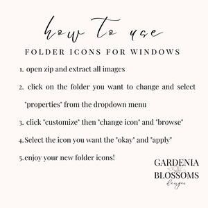 Neutral Floral Desktop Organizer Wallpaper With 12 Free Folder Icons ...