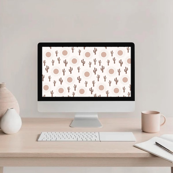 Desktop Wallpaper Cactus - Etsy