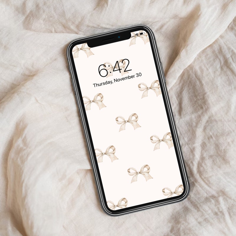 Bow Wallpaper for iPhone - Etsy