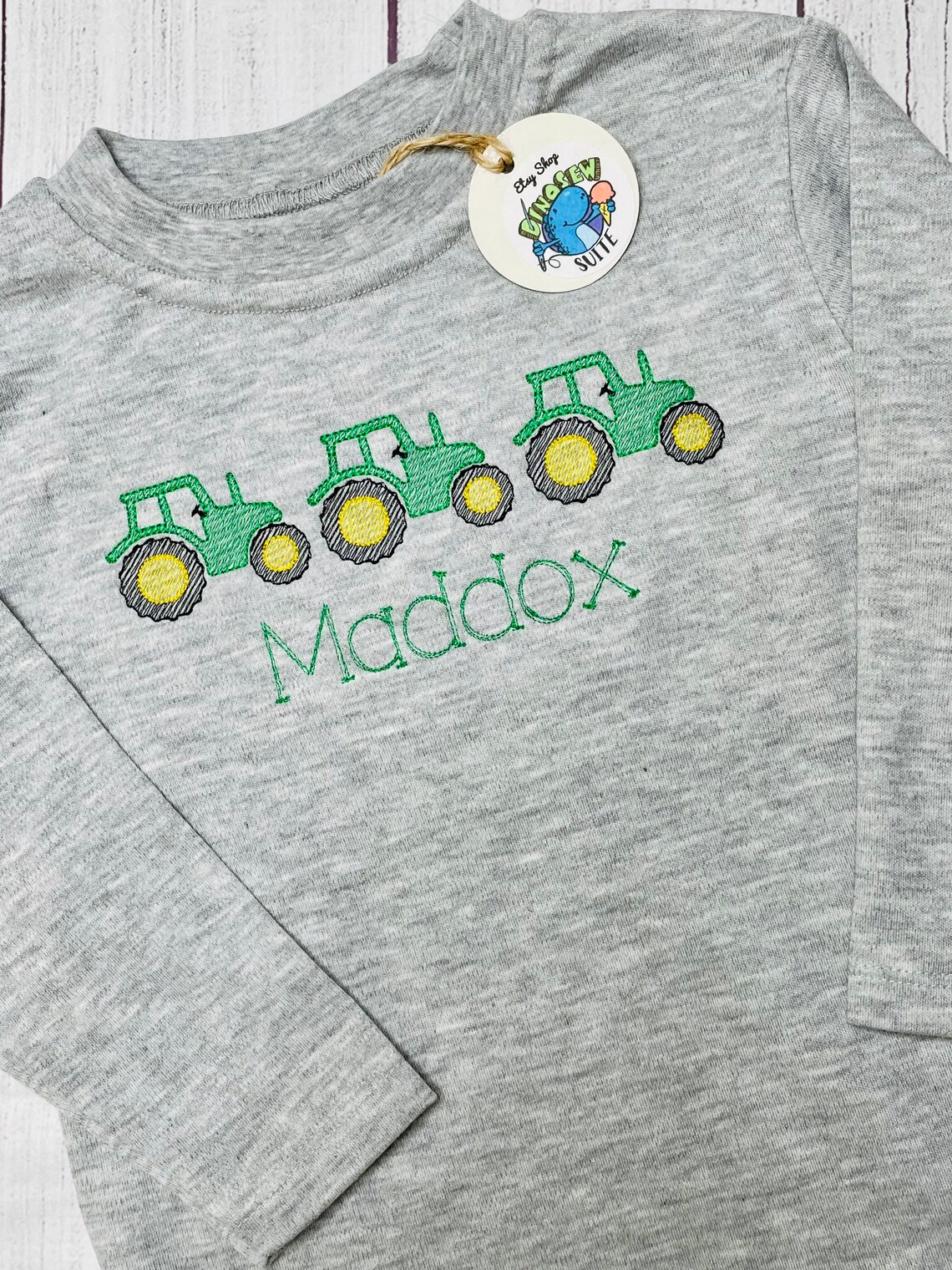 Embroidered Tractor Shirtcustom Farm Themed - Etsy