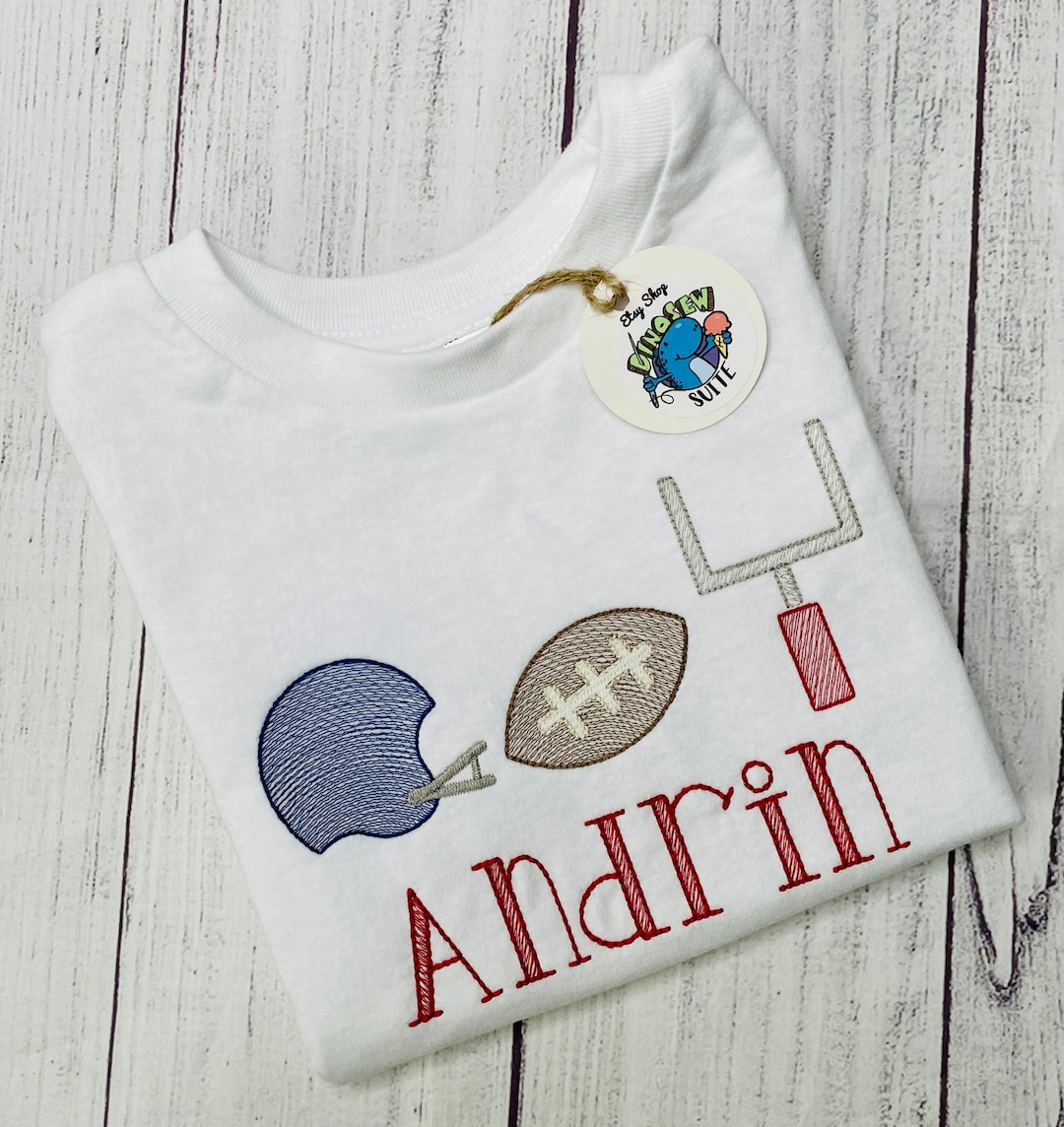 Embroidered Football Shirt,custom Football Bubble Shirt, Personalized ...