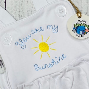 You Are My Sunshine Bubble You Are My Sunshine Embroidered Baby Outfit ...