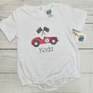 Embroidered Race Car Shirt,toddler Car Outfit,personalized Racing ...
