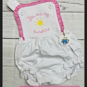 You Are My Sunshine Bubble You Are My Sunshine Embroidered Baby Outfit ...