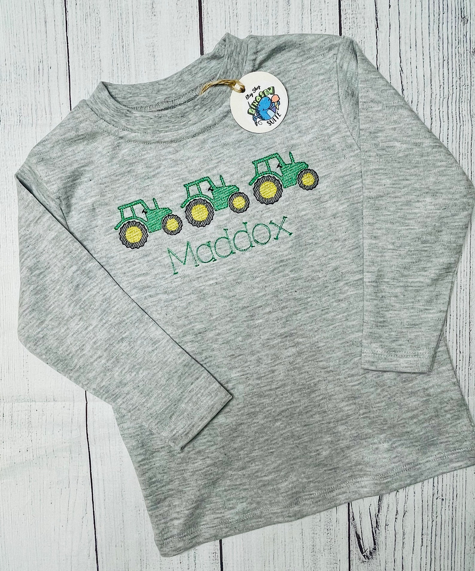 Embroidered Tractor Shirtcustom Farm Themed - Etsy