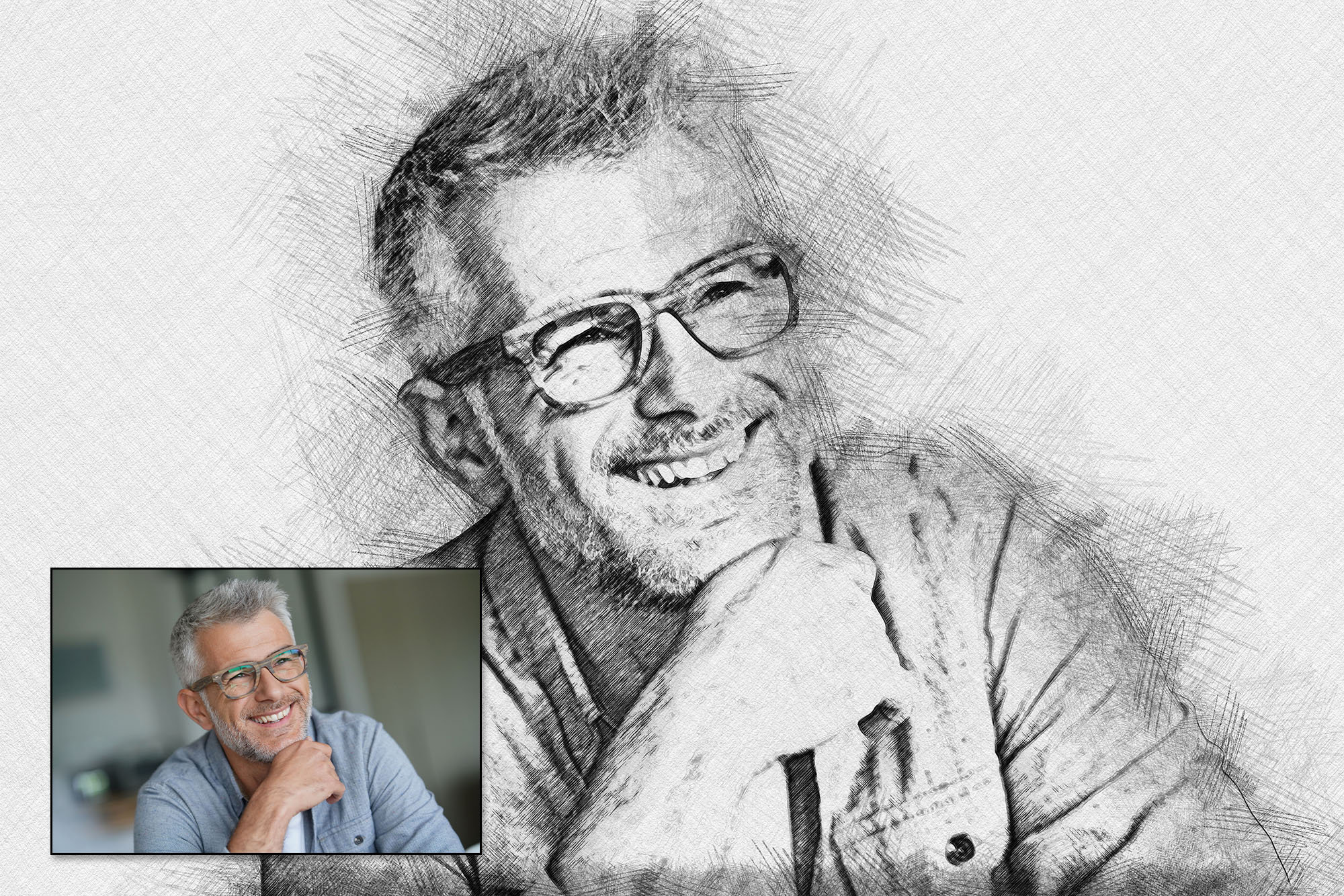 Transform Your Photo Into a Custom Portrait Sketch | Custom Pencil ...