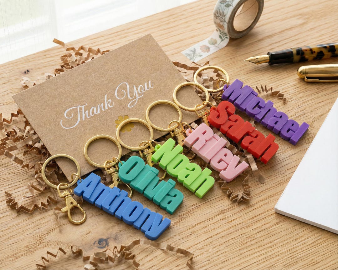 Custom 3D Printed Keychain,personalized Logo or Name for Brand ...