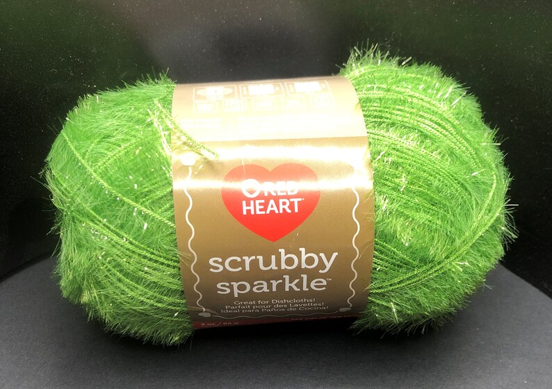 Avocado Red Heart Scrubby Sparkle - Etsy
