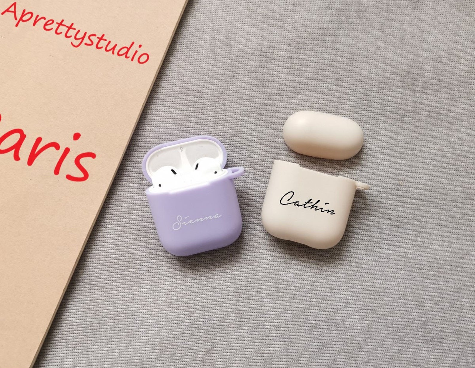 Custom Airpods Case Personalized Protective Cover With Cute - Etsy