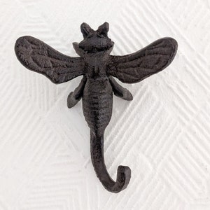 Cast Iron Bee Wall Mounted Hook Keys Scarf Tools Hanger Garden - Etsy