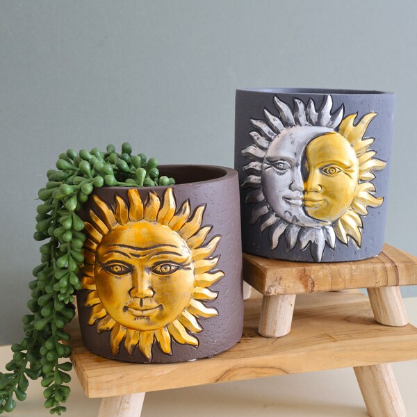 Moon Plant Pot - Etsy