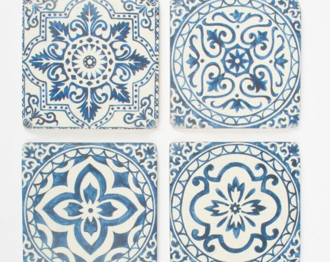 Portuguese Tiles Azulejos Ceramic Tile Coaster - Etsy