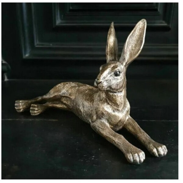 Laying Rabbit Statue - Etsy