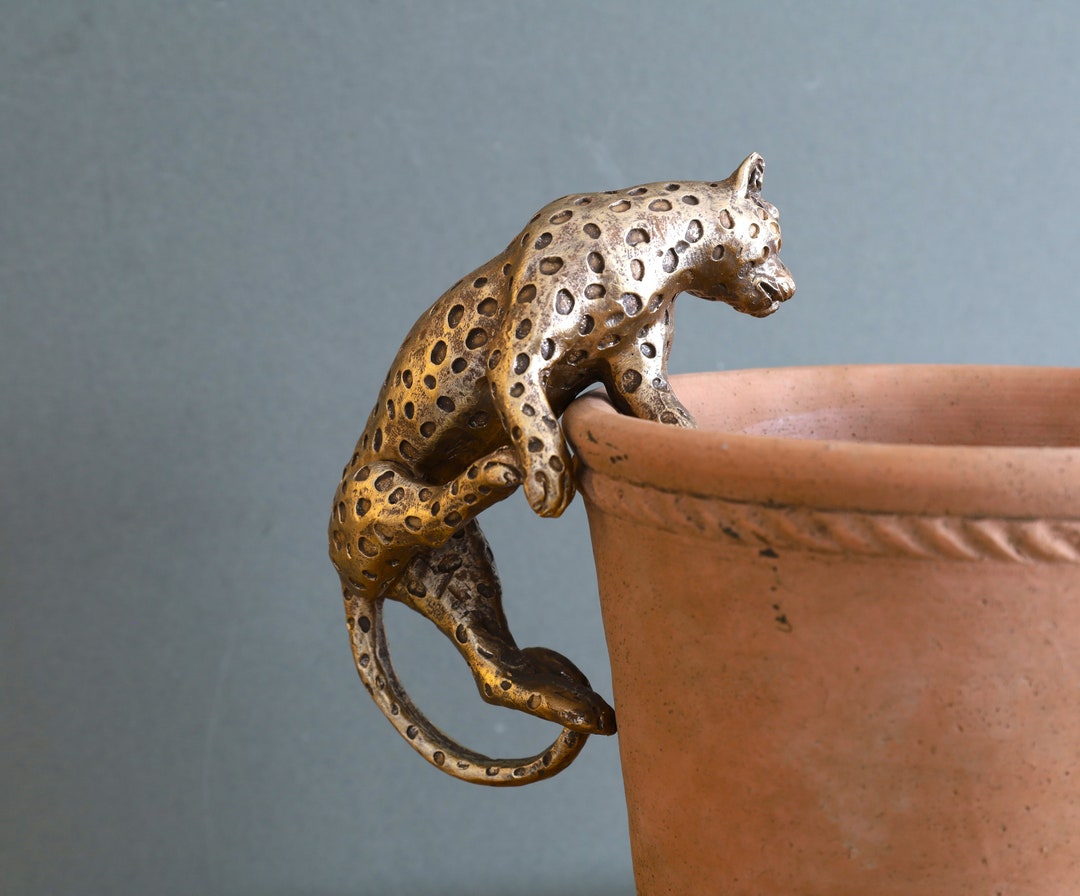 Cheetah Plant Pot Hanger Pot Climber Animal Design Home Garden - Etsy