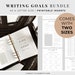 Writing Goals Bundle (2 Sizes) | Printable PDF Inserts | Project Goals ...