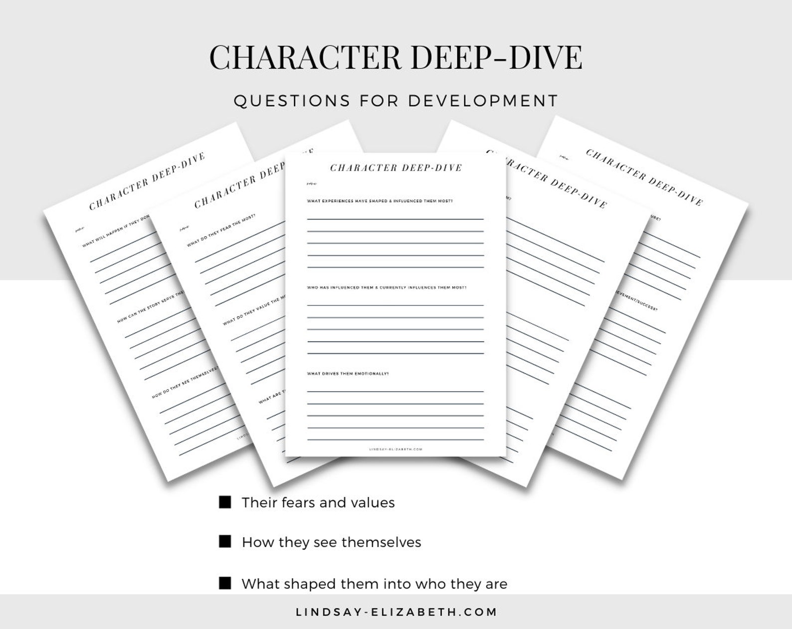 Character Planner Bundle Letter Size Printable PDF Inserts - Etsy