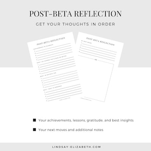 Beta Reader Planner for Writers, A5 | Printable PDF Inserts | Aesthetic ...