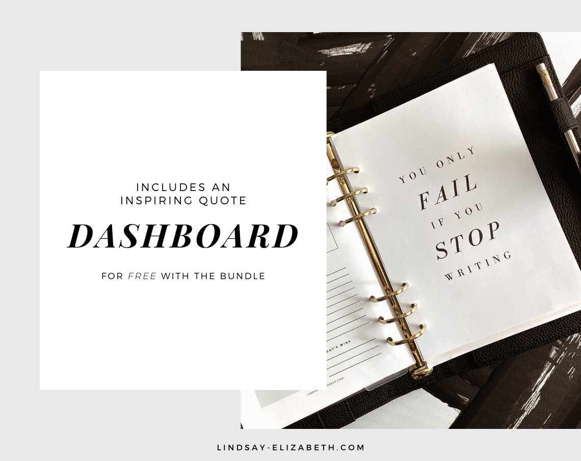 Writing Goals Bundle (2 Sizes) | Printable PDF Inserts | Project Goals ...