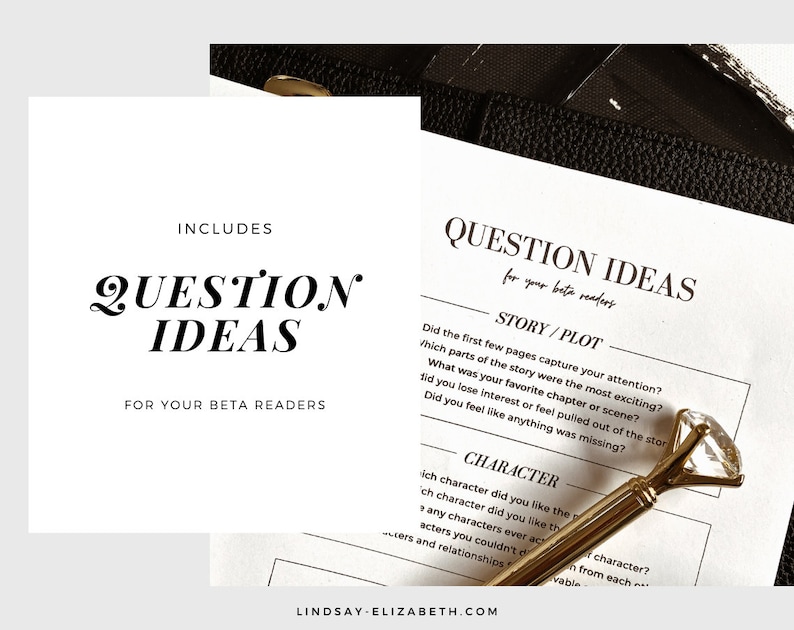 Beta Reader Planner for Writers A5 Printable PDF Inserts - Etsy