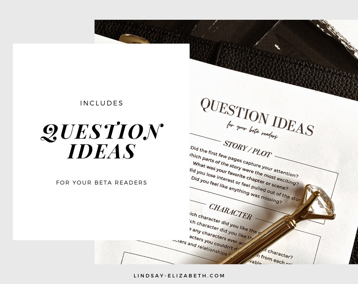 Beta Reader Planner for Writers A5 Printable PDF Inserts - Etsy