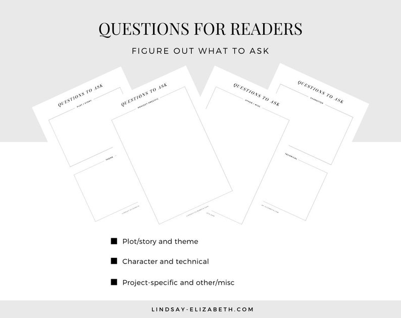 Beta Reader Planner for Writers A5 Printable PDF Inserts - Etsy