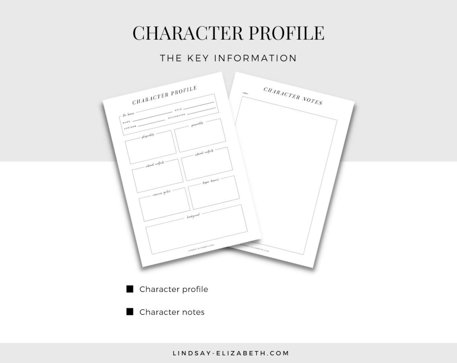Character Planner Bundle Letter Size Printable PDF Inserts - Etsy