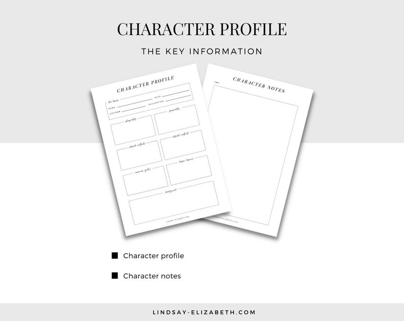 Character Planner Bundle Letter Size Printable PDF Inserts - Etsy