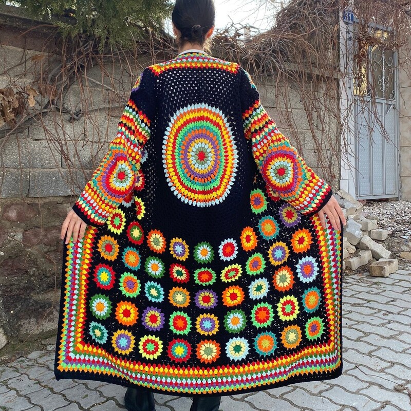Granny Square Coat - Etsy