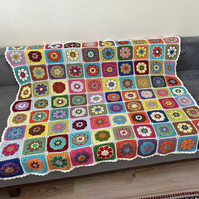 Afghan Bedspread - Etsy