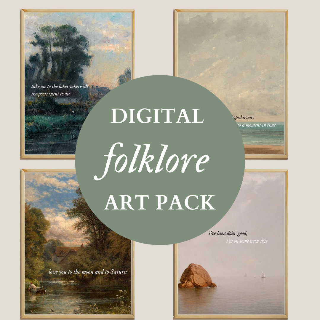 DIGITAL Folklore Lyrics Art Print PACK - Etsy