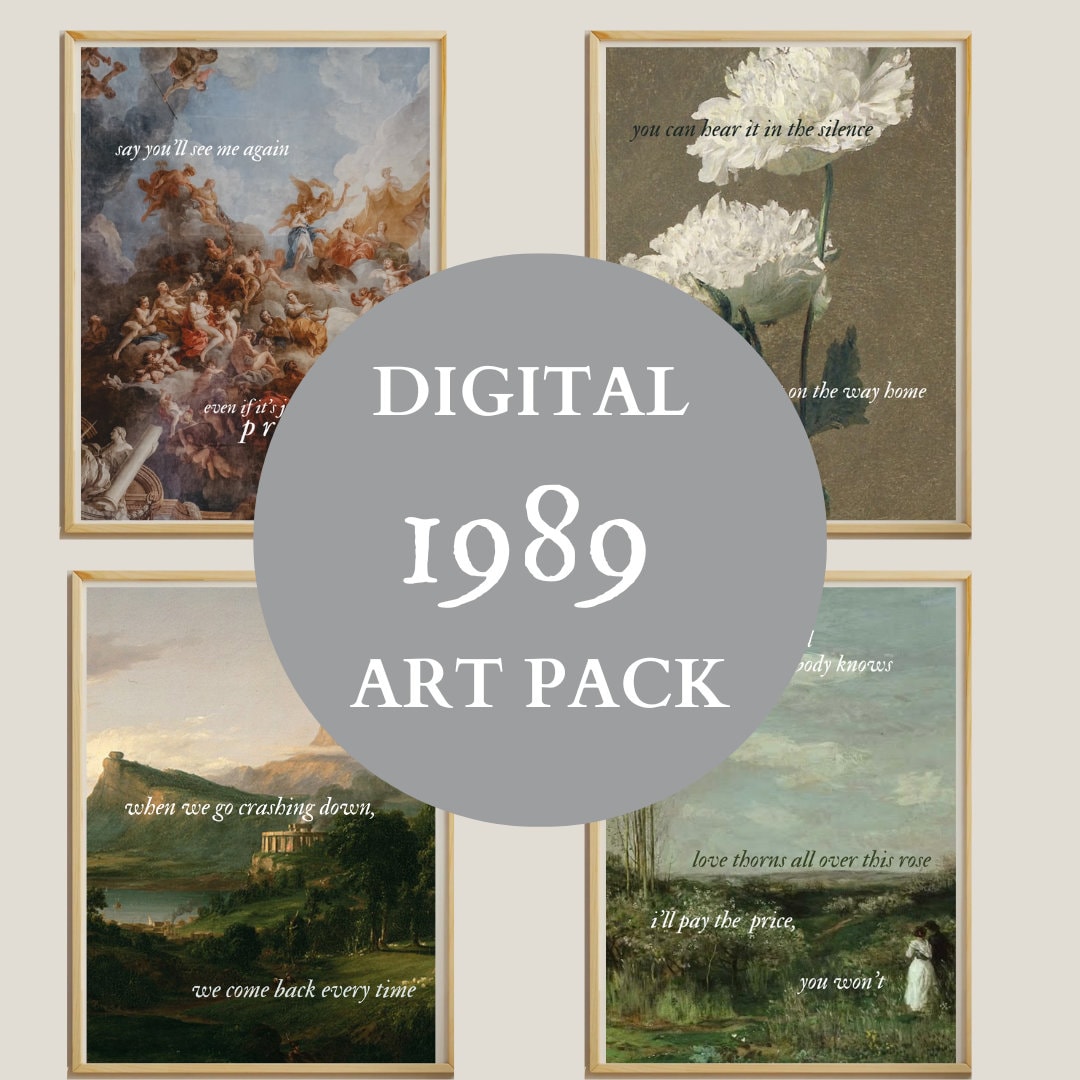 DIGITAL 1989 Album Lyrics Art Postcard Set - Etsy