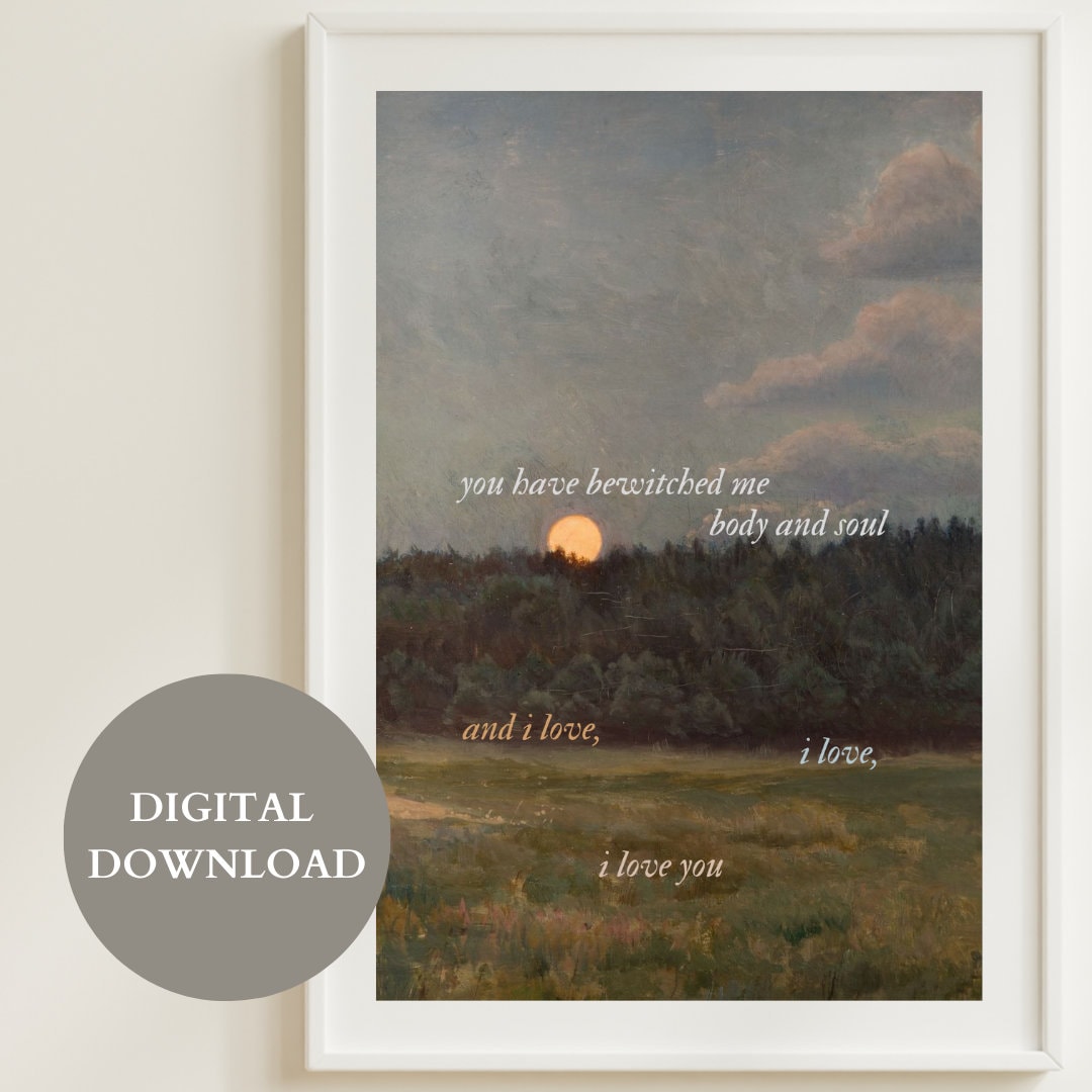 DIGITAL Pride and Prejudice Quote Poster | Instant Download Wall Art - Etsy