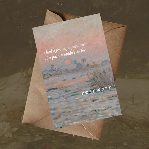Evermore Song Prints - Etsy