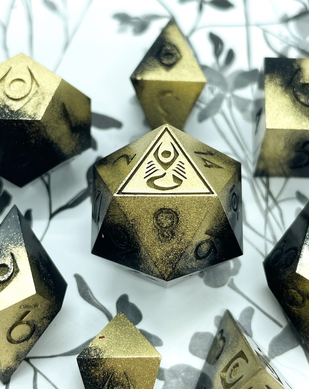 Dwarven Craft Handmade Dice Set D&D TTRPG Sharp Edge - Etsy