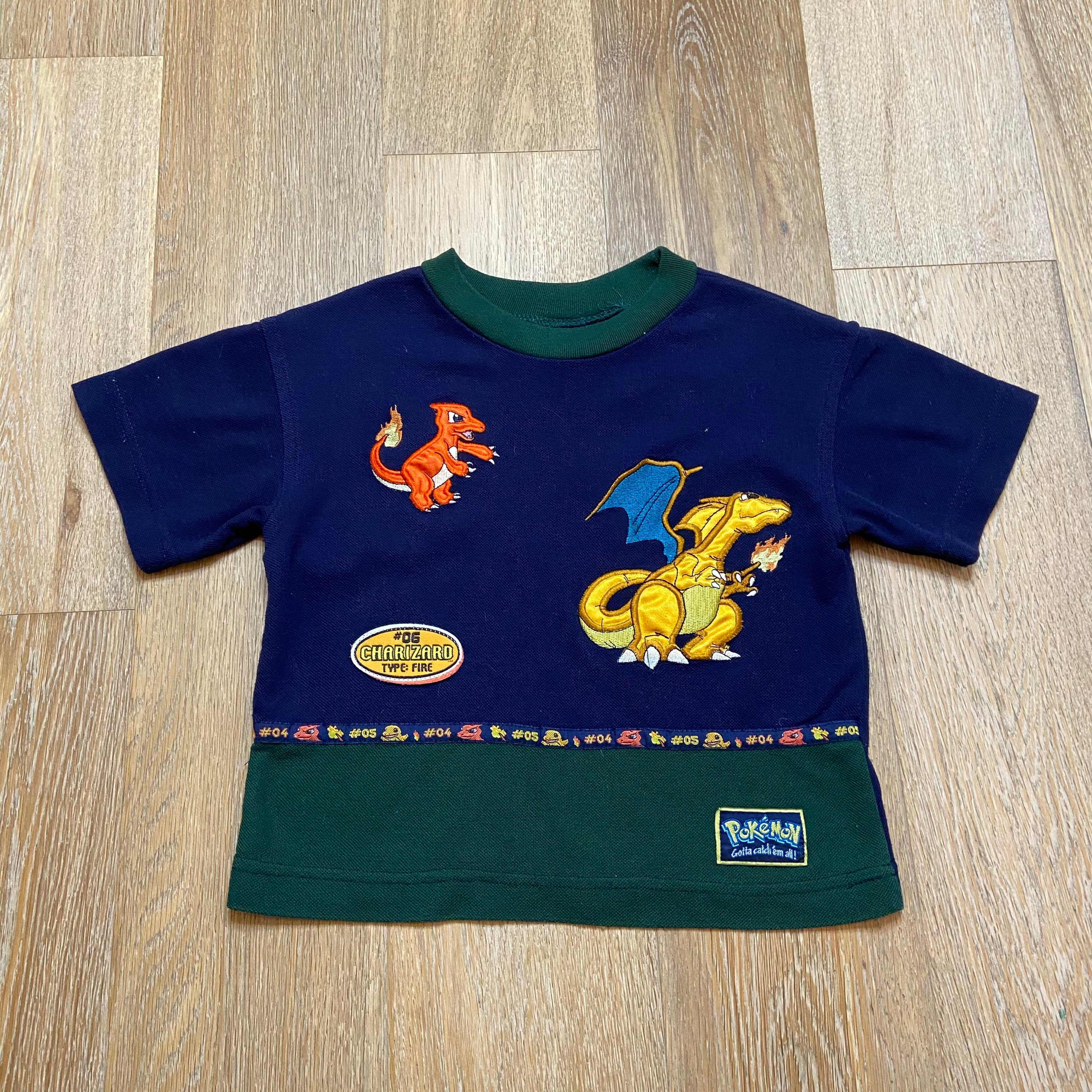 Vintage Pokémon Embroidered Charizard T-Shirt Boys 6 | Etsy