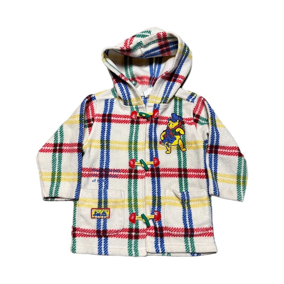 Vintage Disney Winnie the Pooh Choo Choo Train Plaid Hooded - Etsy