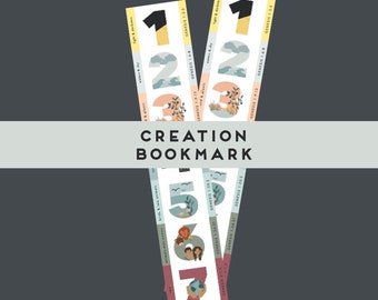 Days of Creation Printable Bookmark - Etsy
