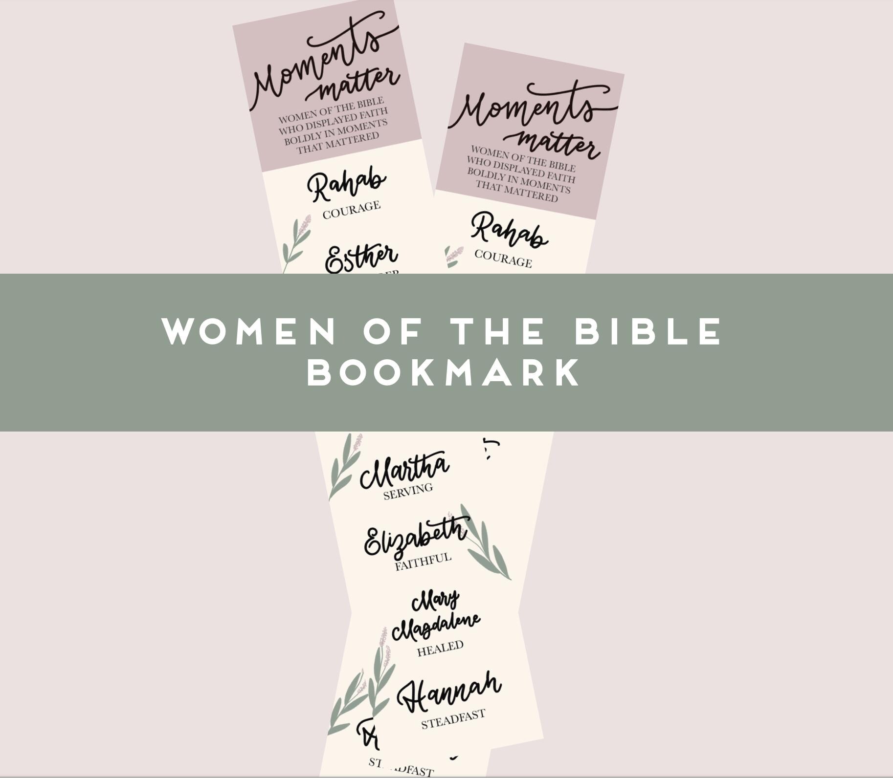Women of the Bible Bookmark PRINTABLE - Etsy