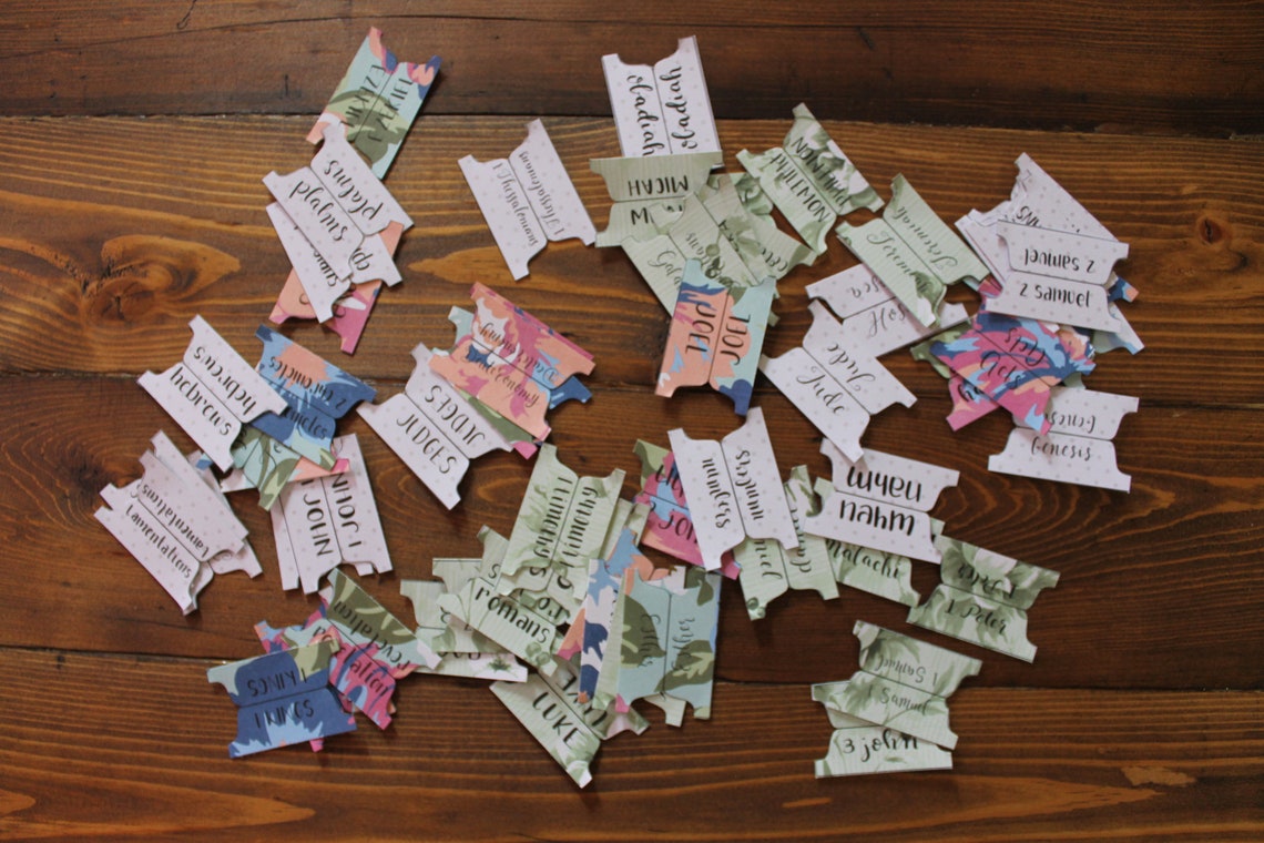 Chic Double Sided PRINTABLE Bible Tabs for Bible Journaling ...