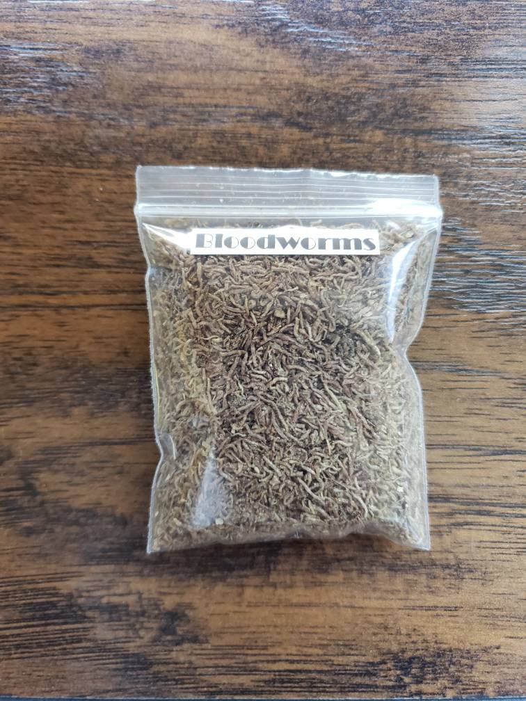 Freeze Dried Bloodworms | Hermit Crab Food - Etsy