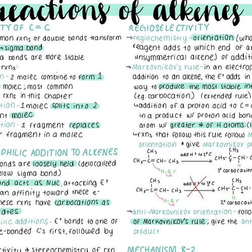 Organic Chemistry 1 Notes 40 Pages - Etsy India